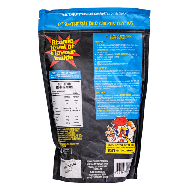 Atomic Chicken Gluten Friendly Original Southern Fried Chicken Coating ...
