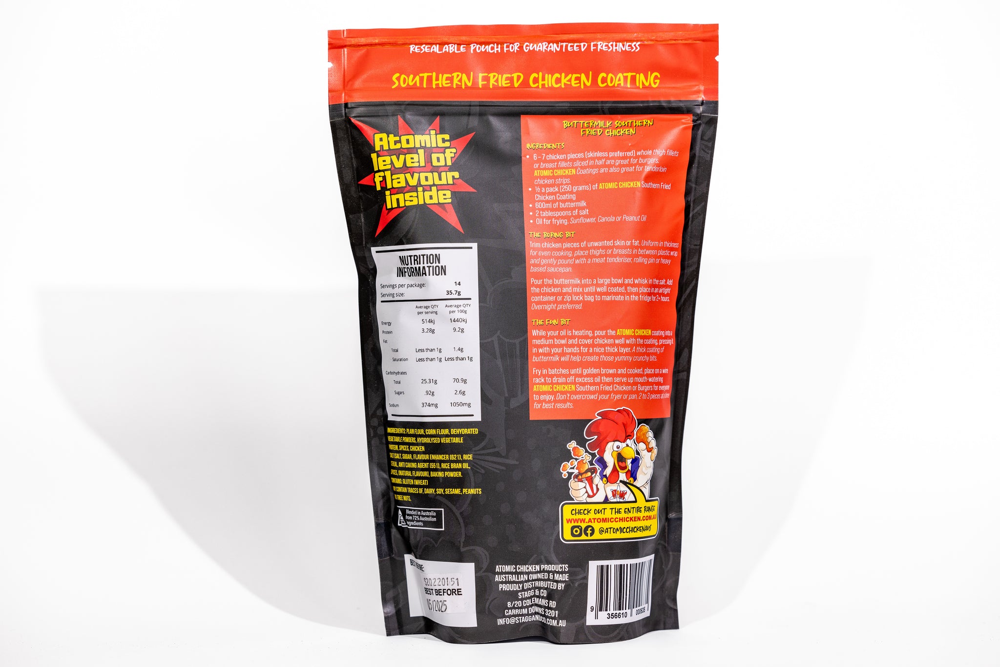 Atomic Chicken Hot ‘N Spicy Southern Fried Chicken Coating – Stagg and Co